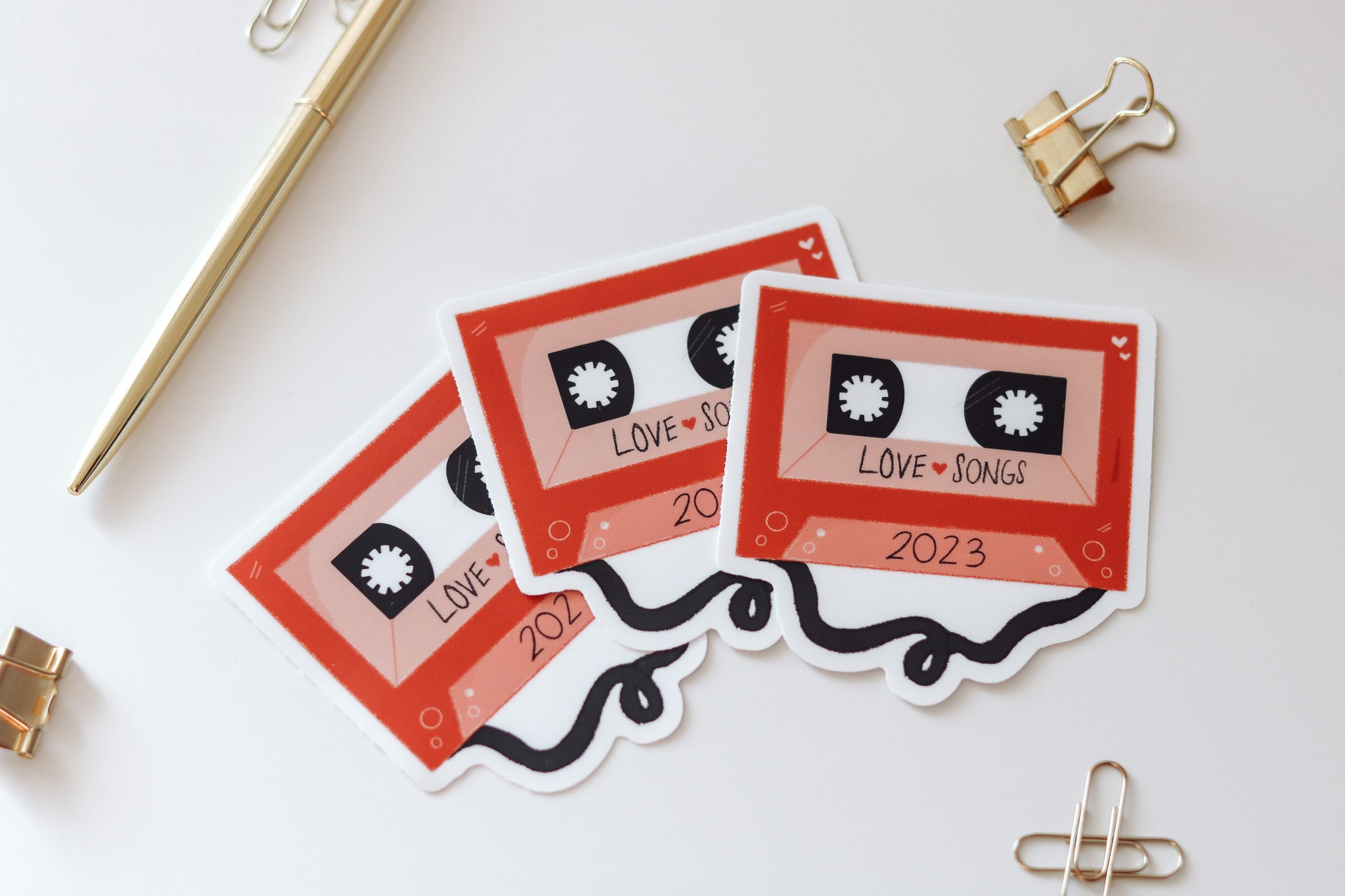 Love Songs Mixtape Matte Sticker – jasmithdesigns