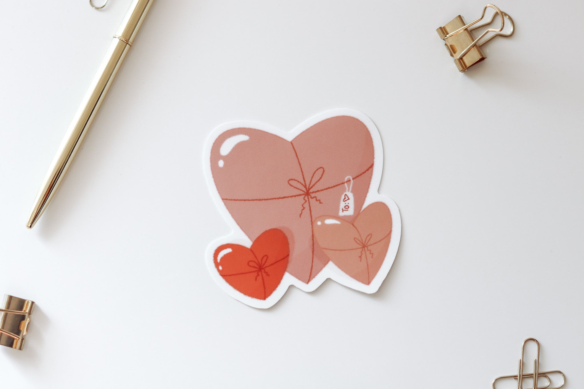 Heart Presents Vinyl Sticker – jasmithdesigns