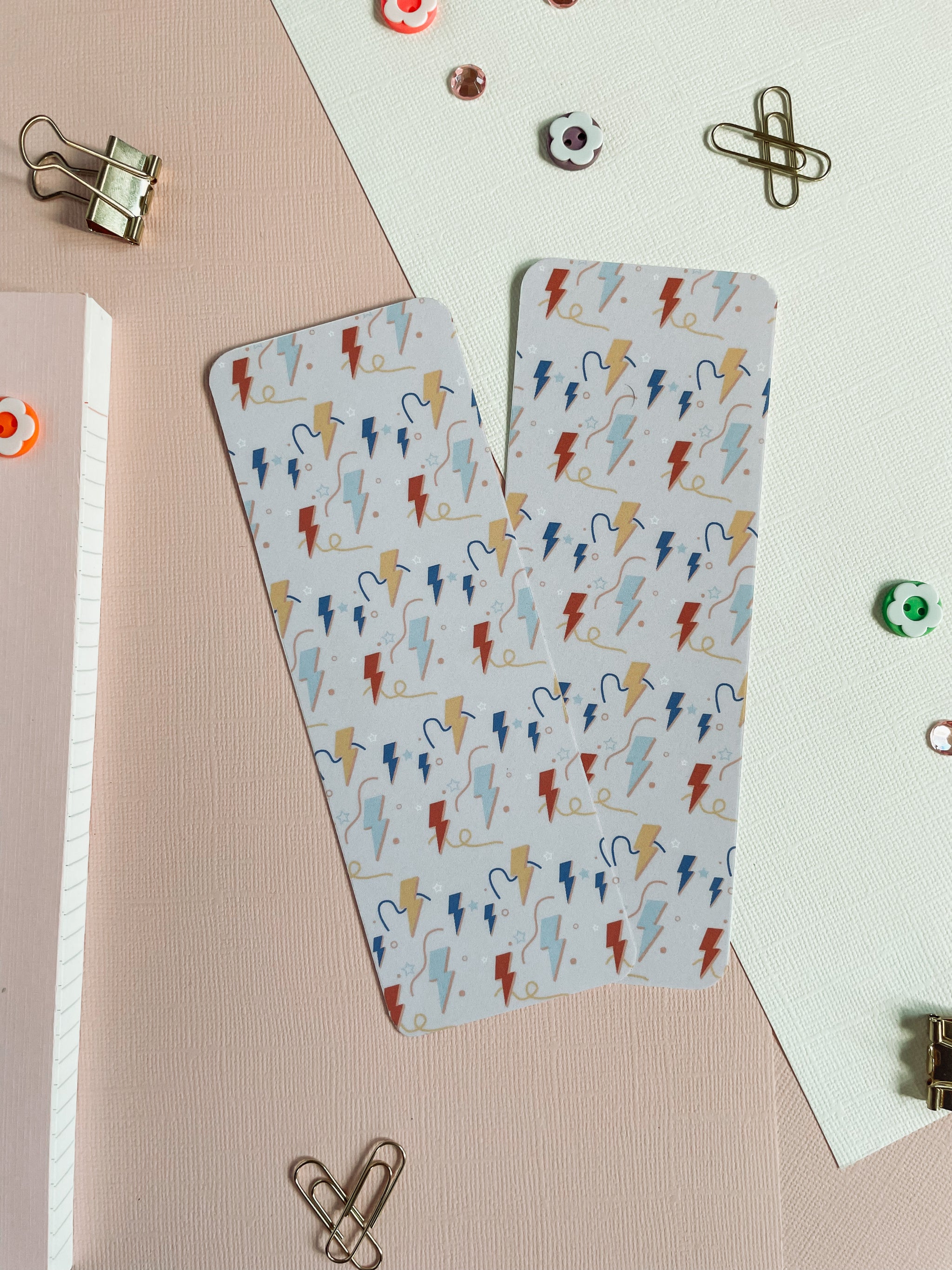 90s Lightning Bolts Bookmark – jasmithdesigns