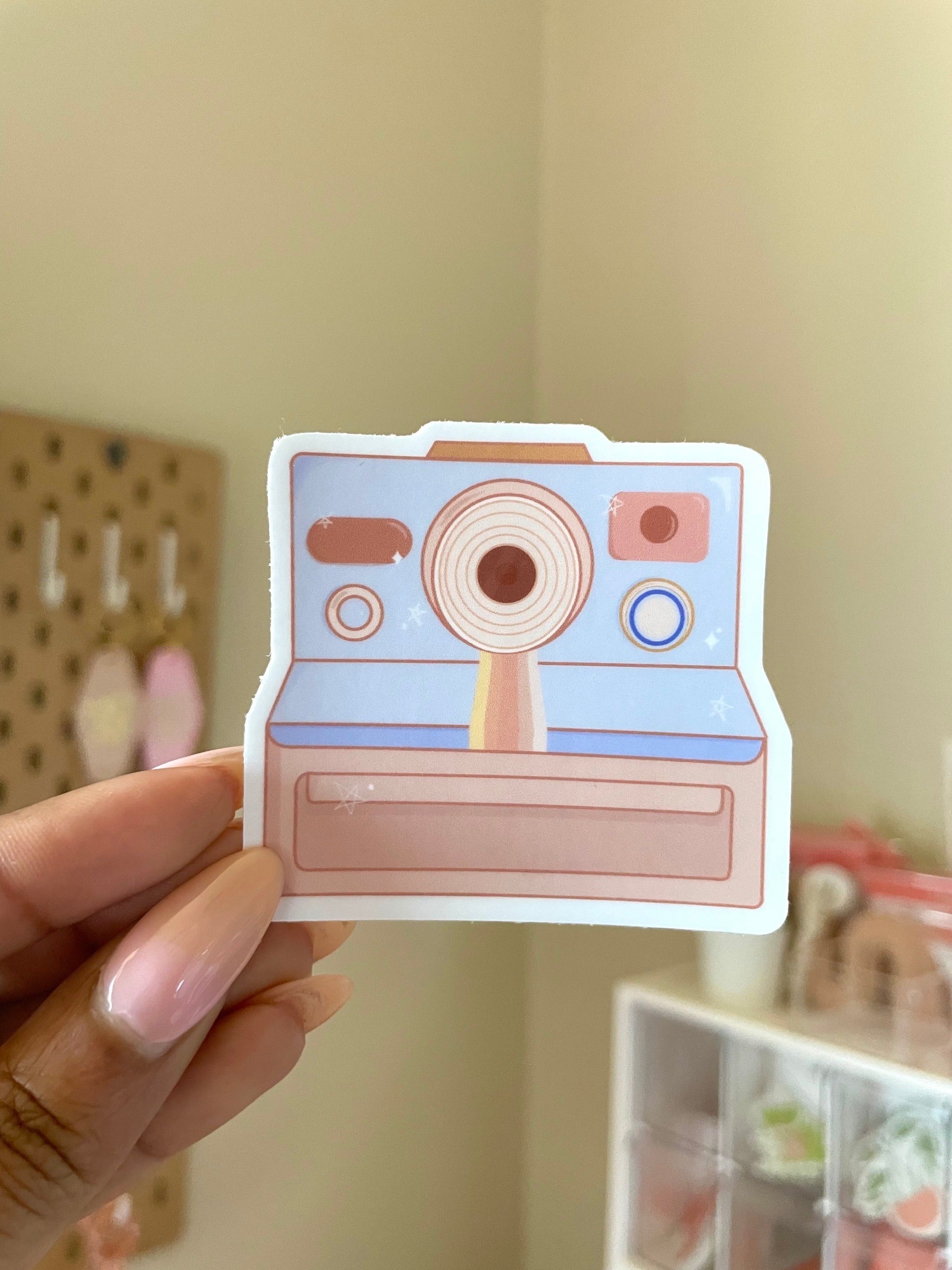 90s Polaroid Camera Vinyl Sticker – jasmithdesigns